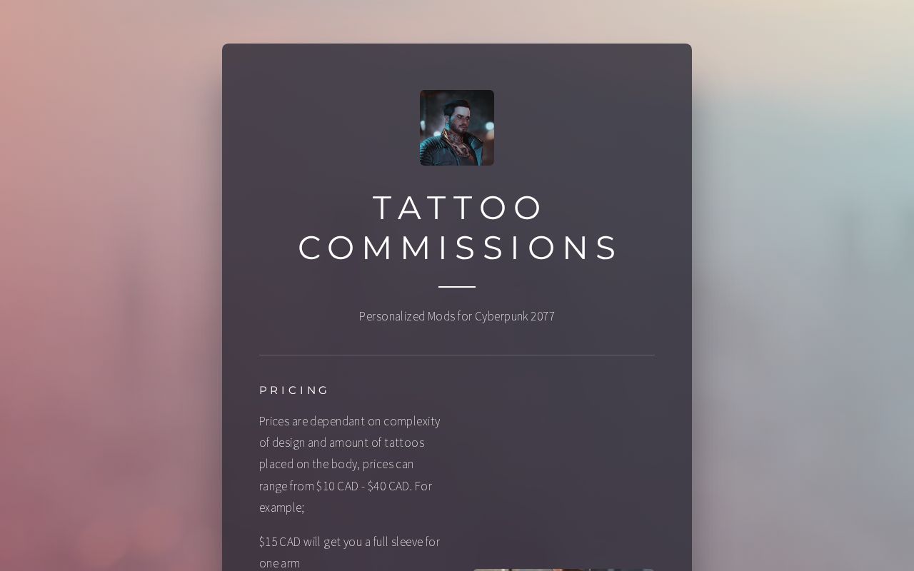 Katsigian Tattoo Comms